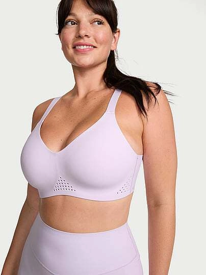 Victoria's Secret Vsx Featherweight™ Medium V-neck Sports Bra - Purple