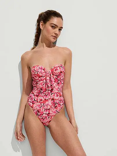 Victoria's Secret Boho Beach Push-up One-piece Swimsuit - Floral