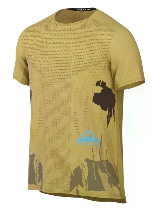 Nike Dri-fit Rise 365 Gold Trail Running T-shirt - Green