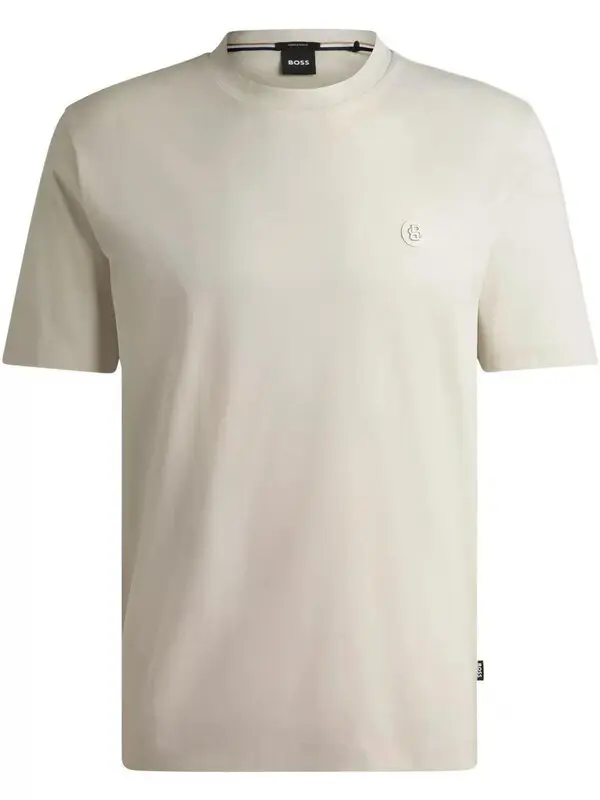 BOSS Monogram Appliqué T-shirt - Neutrals