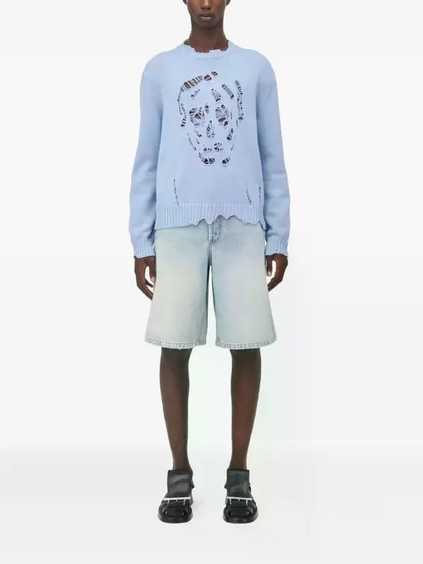 Alexander McQueen Cotton Shorts - Blue