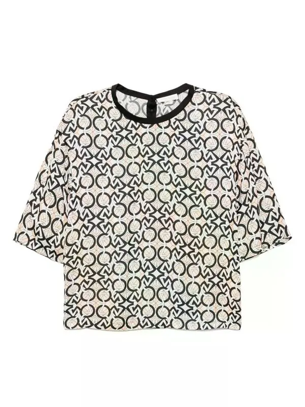 Zuhair Murad Subtitle-printed Charmeuse T-shirt