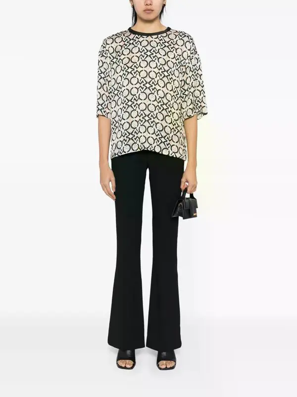 Zuhair Murad Subtitle-printed Charmeuse T-shirt