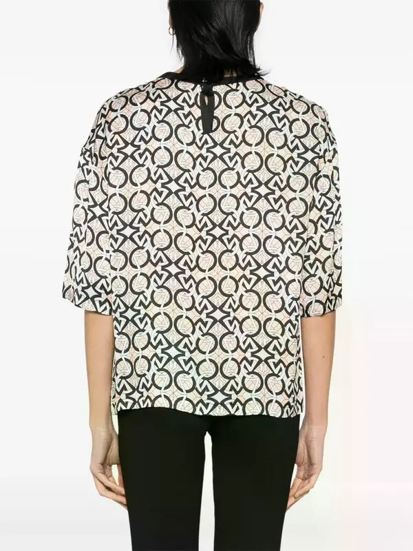 Zuhair Murad Subtitle-printed Charmeuse T-shirt