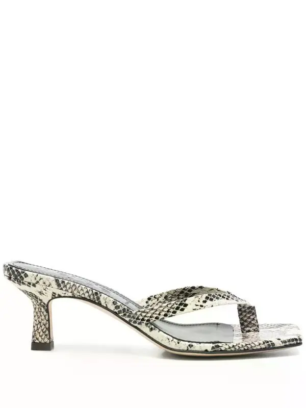 AeydĒ Wilma Mid Heel Sandals - Neutrals