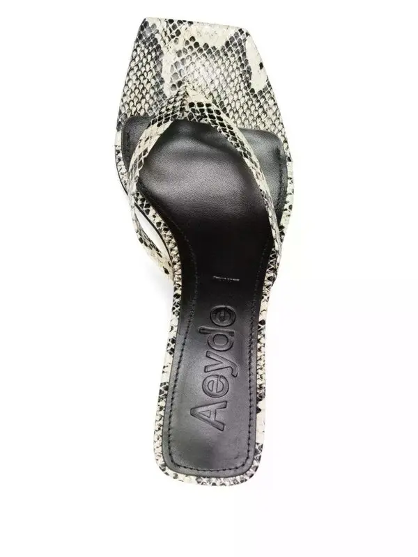 AeydĒ Wilma Mid Heel Sandals - Neutrals