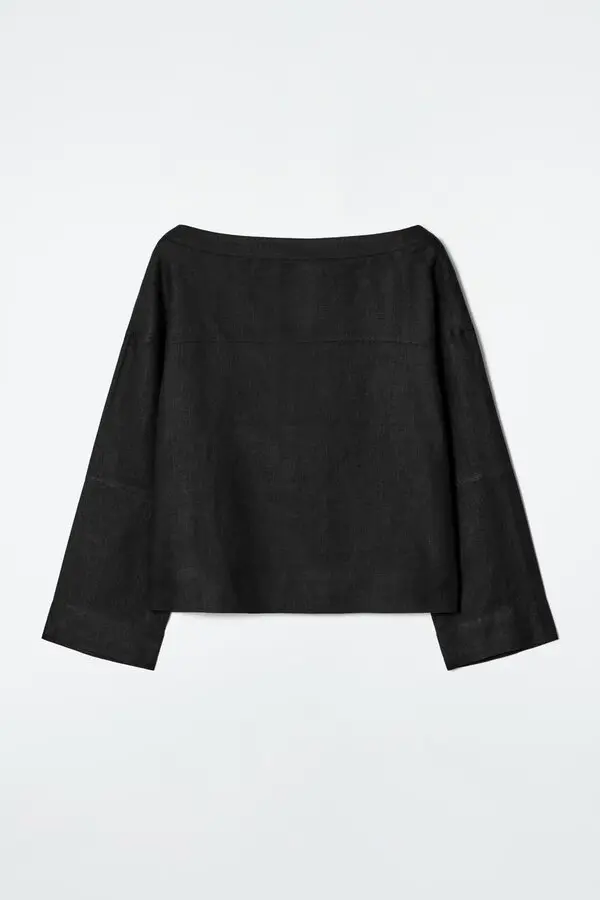 Cos Tie-detail Linen Blouse