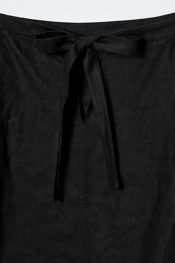 Cos Tie-detail Linen Blouse