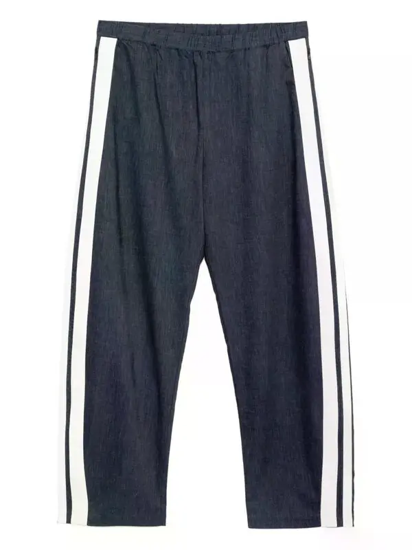 CROQUIS Side-striped Trousers - Blue