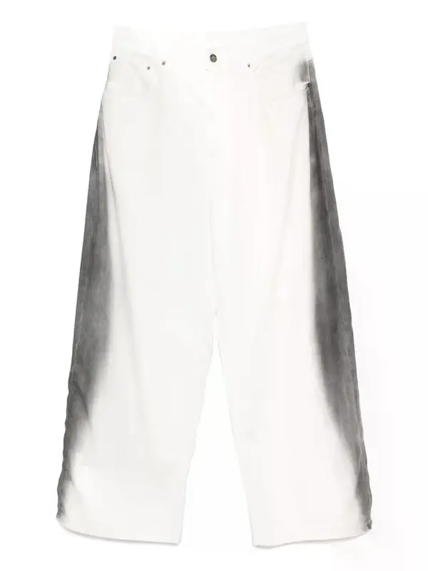 CROQUIS Tie-dyed Jeans - White