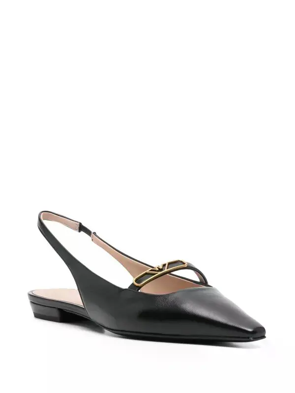 Emporio Armani Leather Ballet Flats
