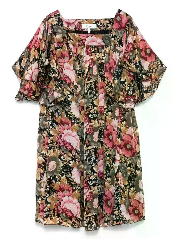 Chloé Floral-print Mini Dress