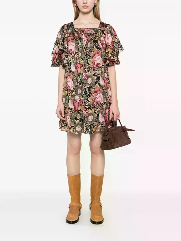 Chloé Floral-print Mini Dress