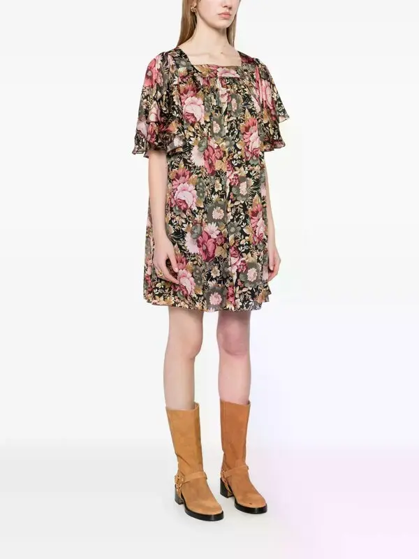 Chloé Floral-print Mini Dress