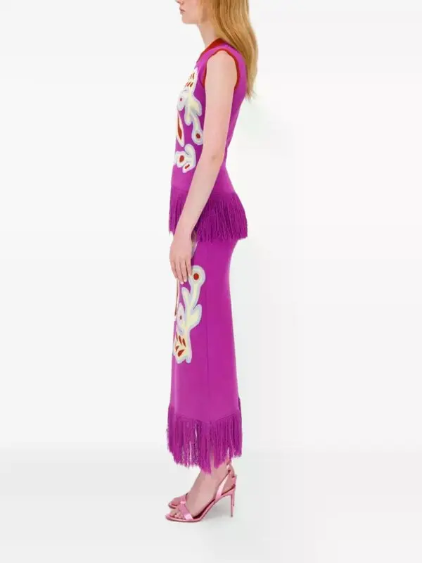 PAULA Name' Turner Bellflower Maxi Skirt