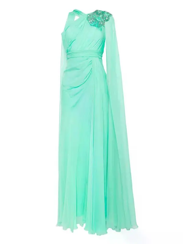 Zuhair Murad Bead-embellished Chiffon Gown