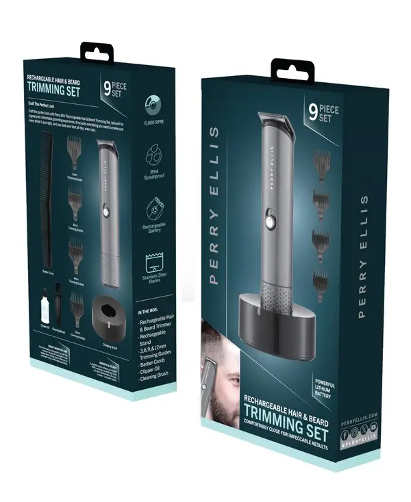 Perry Ellis Rechargeable Hair &amp Beard Trimming Set