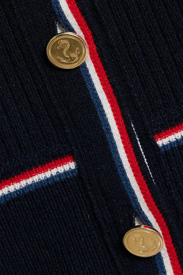 Thom Browne Ribbed Cashmere Cardigan