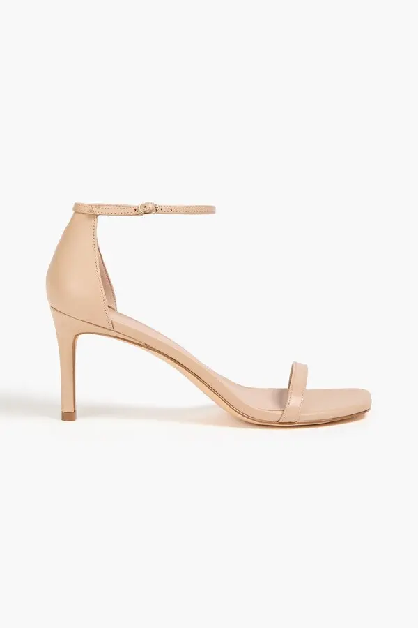 STUART WEITZMAN Amelina 75 Leather Sandals - Beige