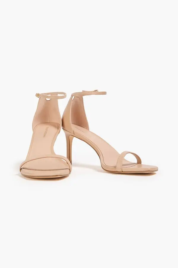 STUART WEITZMAN Amelina 75 Leather Sandals - Beige