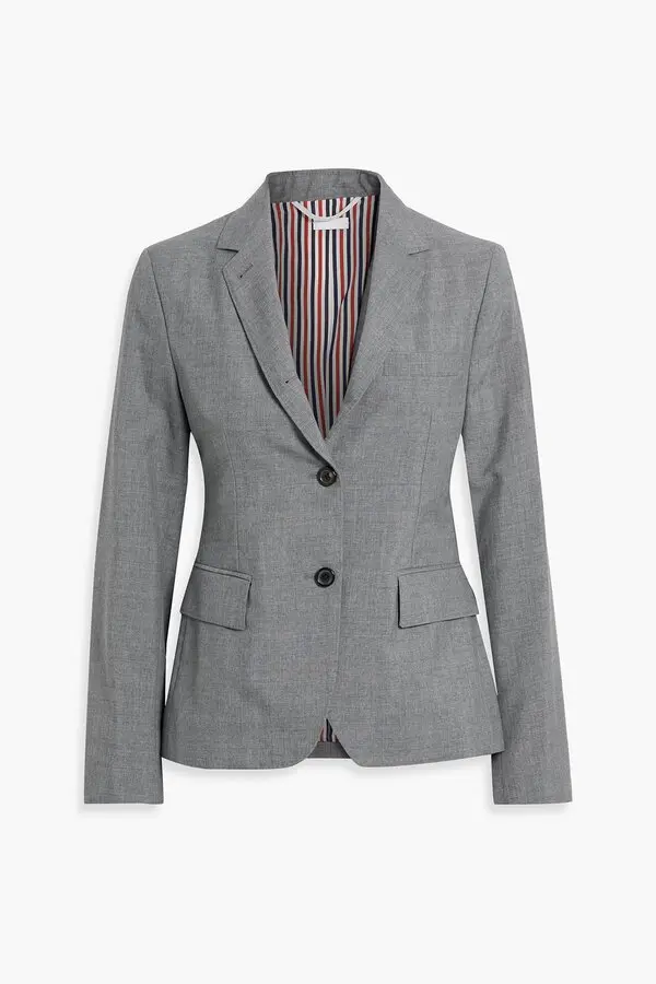Thom Browne Wool-blend Blazer - Gray