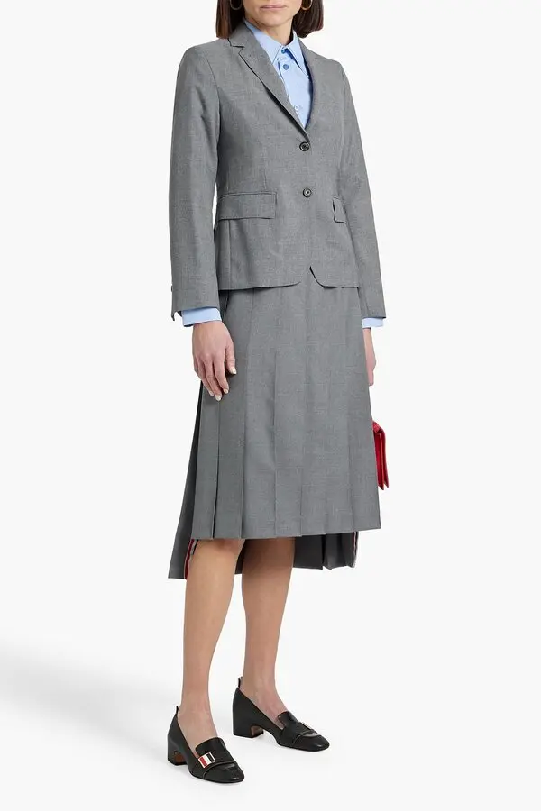 Thom Browne Wool-blend Blazer - Gray