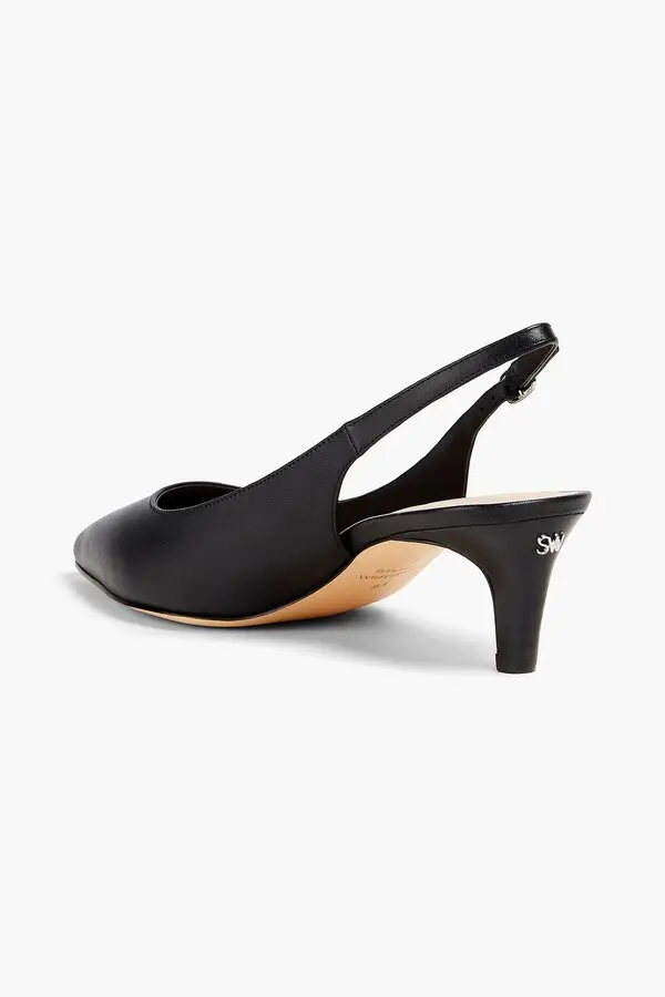 STUART WEITZMAN Mara Leather Slingback Pumps