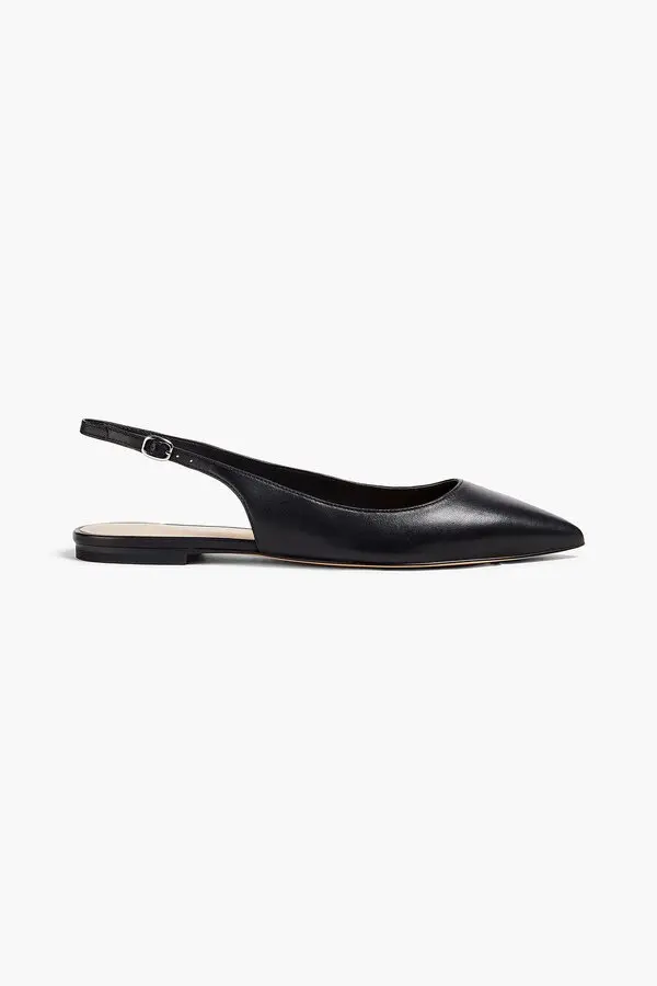 STUART WEITZMAN Mara Leather Slingback Flats