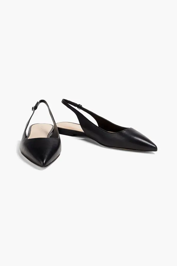 STUART WEITZMAN Mara Leather Slingback Flats