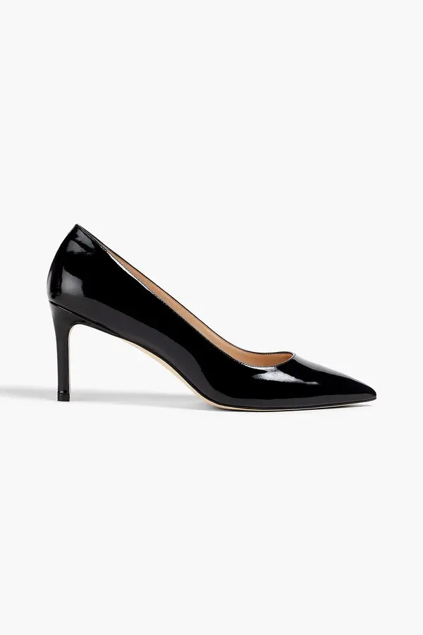 STUART WEITZMAN Leigh Patent-leather Pumps - Black