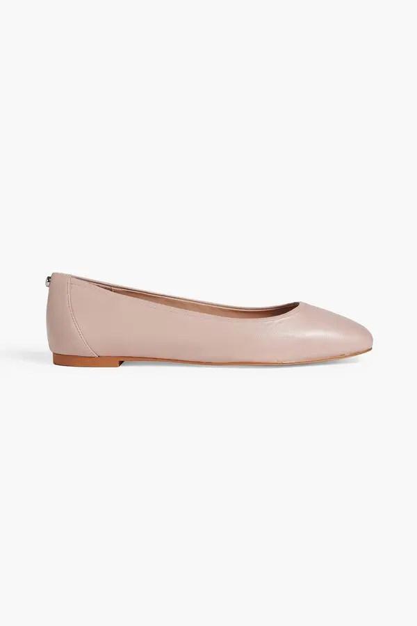 STUART WEITZMAN Tammy Leather Ballet Flats - Blush