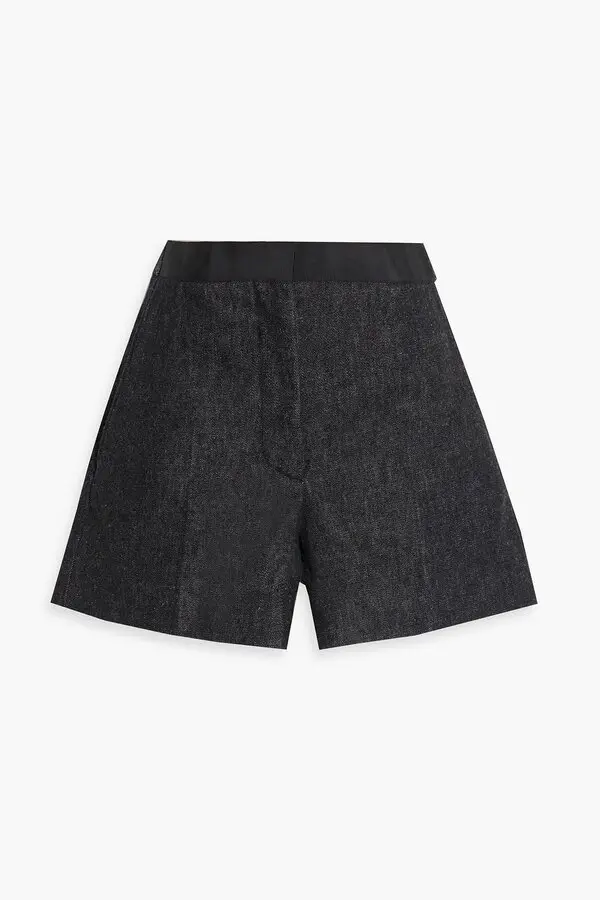 Thom Browne Grosgrain-trimmed Denim Shorts
