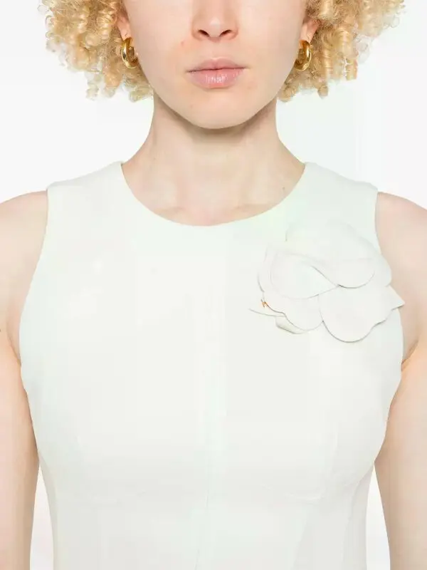 Elisabetta Franchi Floral-appliqué Mini Dress
