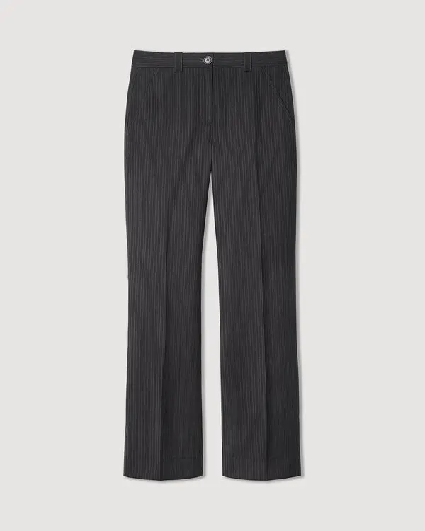 Veronica De Piante Avery Striped Trousers - Grey
