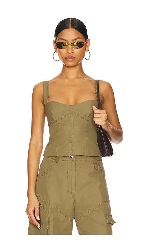 CAMILA COELHO Gigi Top - Olive
