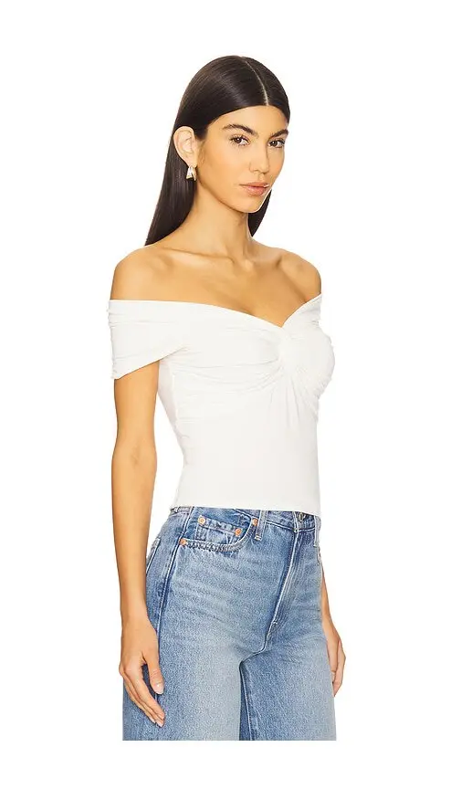 Good American Raon Jersey Twist Off Top