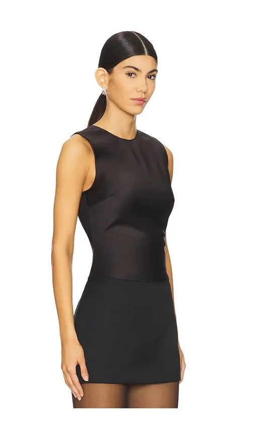 L'academie Satin Sleeveless Top