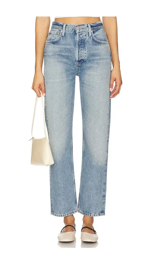 Citizens Of Humanity Blaine High Rise Straight Jeans - Blue