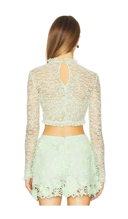 AKNVAS X Revolve Dylan Longsleeve Top With Ruffled Trim