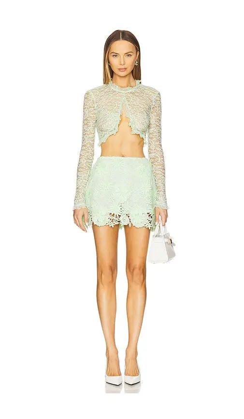 AKNVAS X Revolve Dylan Longsleeve Top With Ruffled Trim