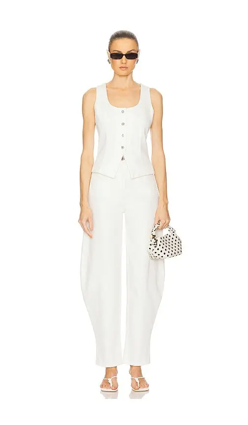 Matthew Bruch Scoop Neck Vest - Ivory