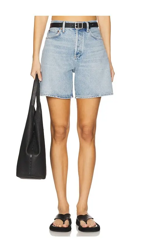 AGOLDE Dame High Rise Baggy Short