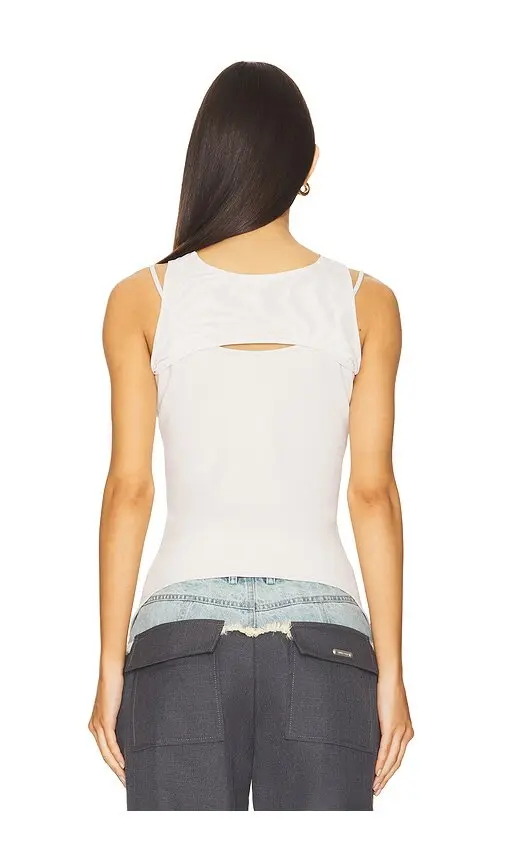 PRIVATE POLICY Mesh Harness Tank Top
