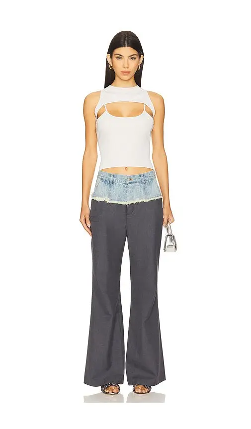 PRIVATE POLICY Mesh Harness Tank Top