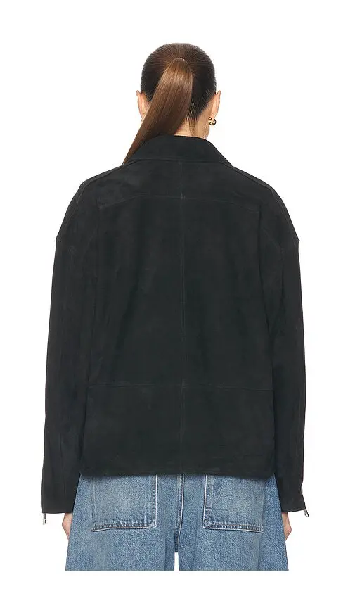 GRLFRND Alek Suede Jacket - Black