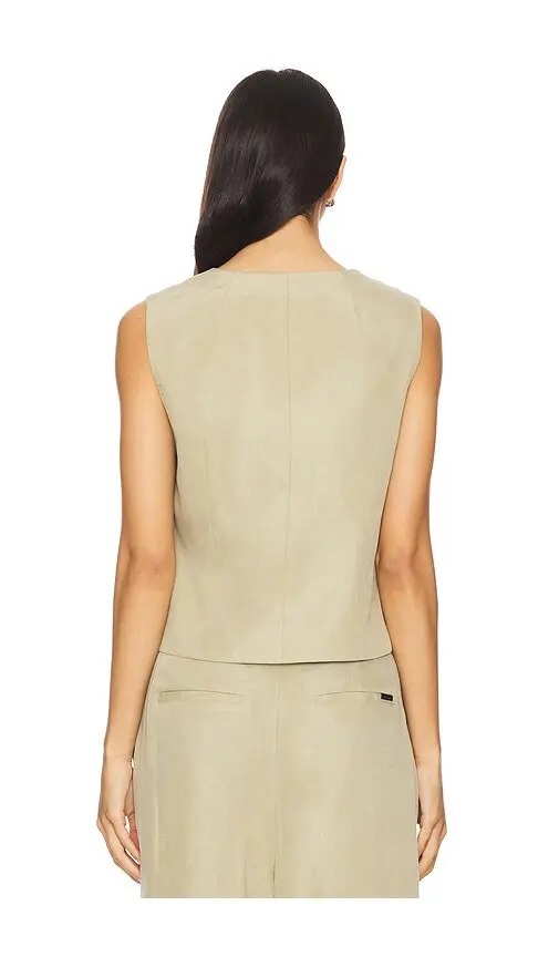 ALLSAINTS Averie Ten Waistcoat - Sage