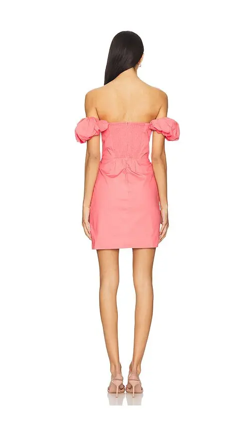 Steve Madden Bordeaux Dress With Off-shoulder Styling