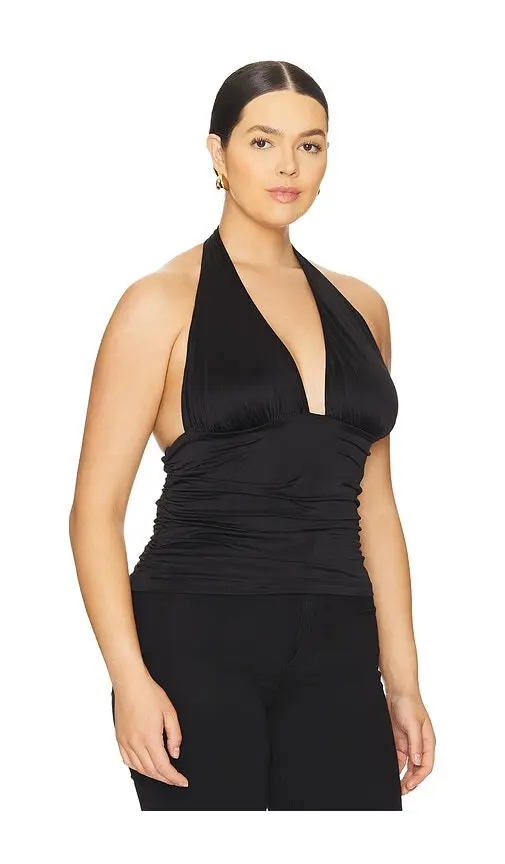 Good American Slinky Jersey Halter Top