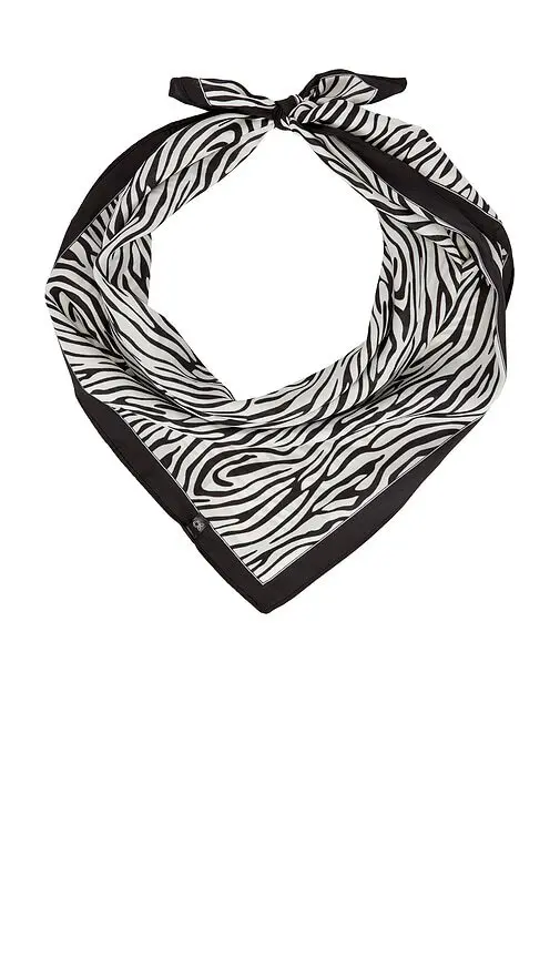 PETIT MOMENTS Scarf In Black,white - Zebra