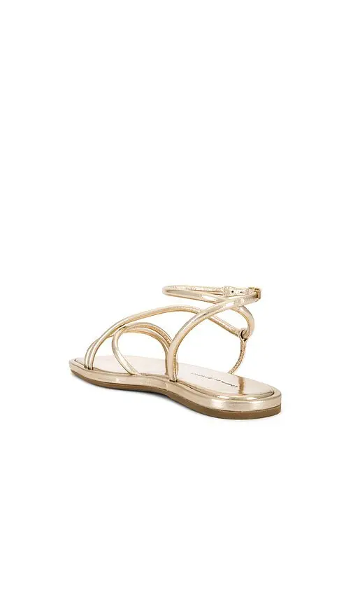 LOEFFLER RANDALL Noor Sandal In Metallic Gold - Champagne